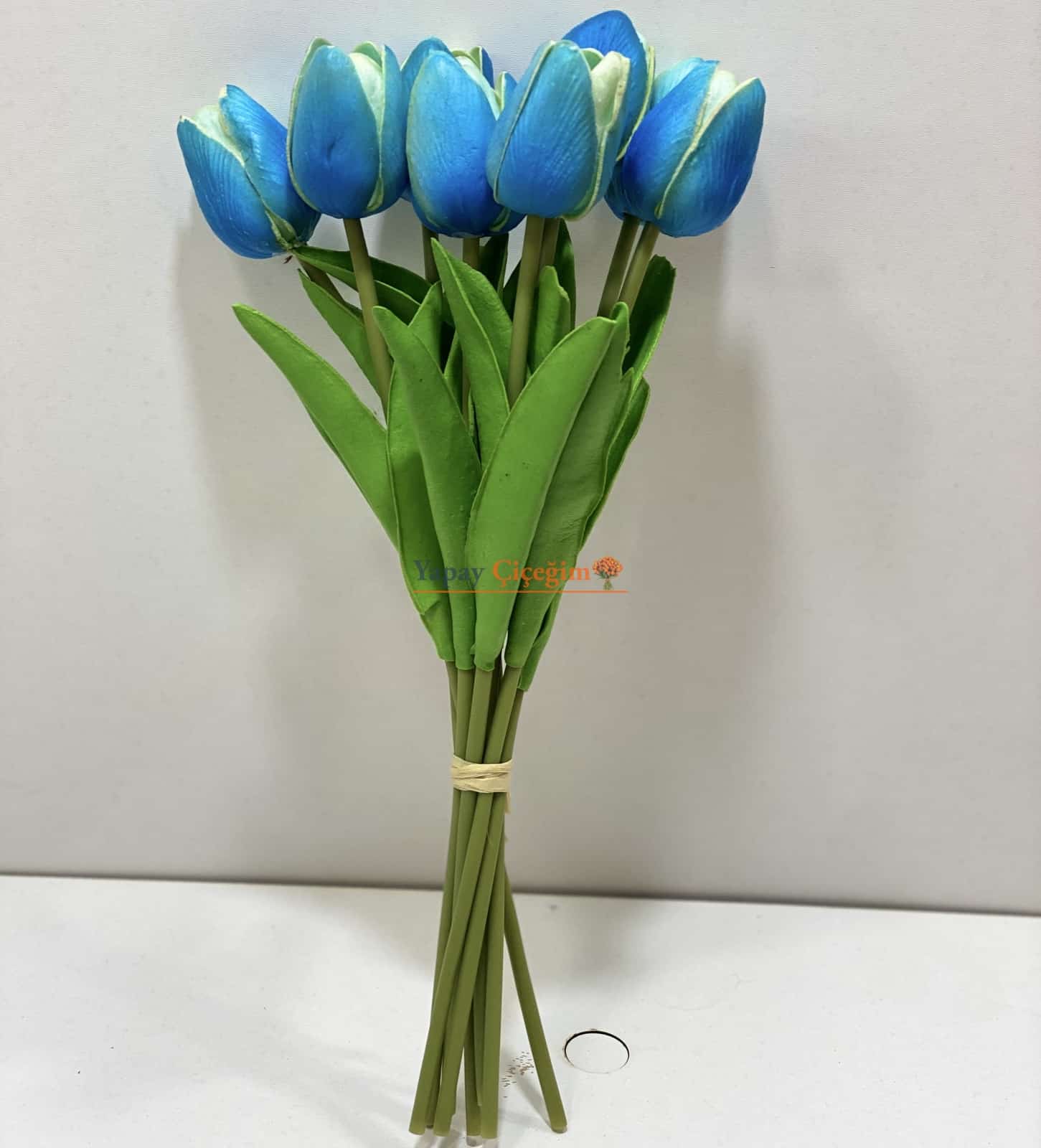 Mavi Islak Lale | Yapay Çiçeğim